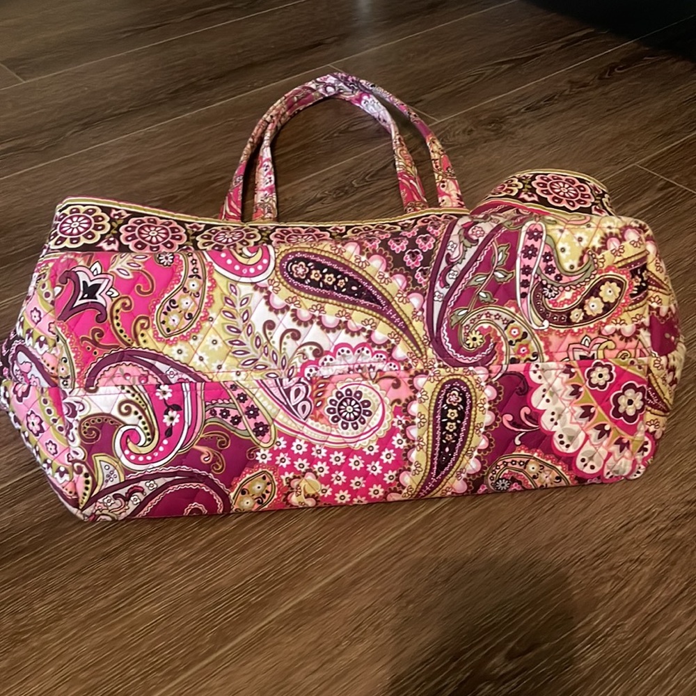 Vera Bradley Pink Paisley Large Shoulder Tote (Unsure… - Gem